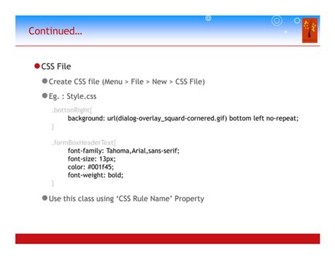 Tibco General Interface Css Guide Ppt