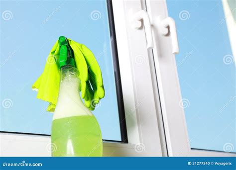 Tools For Cleaning Windows Stock Photo Image Of Objects 31277340