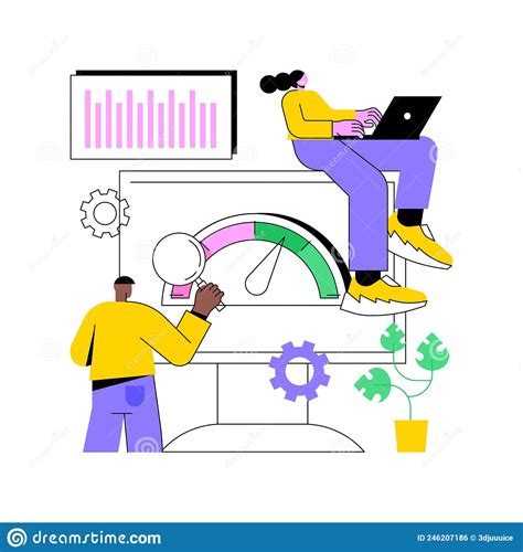 Benchmark Testing Abstract Concept Vector Illustration Stock Vector Illustration Of Outline