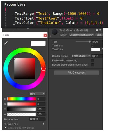 4 03 쉐이더 Properties Unity Shader 어제와 내일의 나 그 사이의 이야기