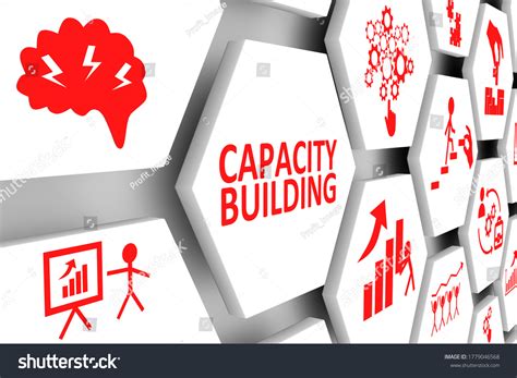 Capacity Building Concept Cell Background 3d Stock Illustration
