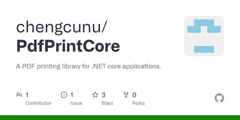 Github Chengcunupdfprintcore A Pdf Printing Library For Net Core