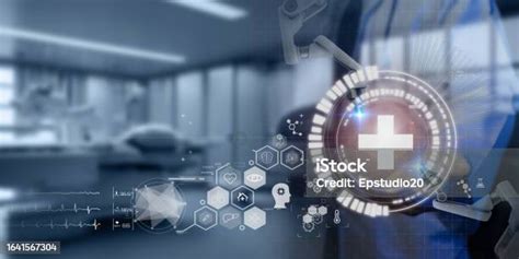미래 홀로그램 개념에 대한 디지털 의료 인공 지능 전자 건강 기록 자동 진단 임상 의사 결정을 위한 의료 혁신 및 기술 인공지능에 대한 스톡 사진 및 기타 이미지 Istock