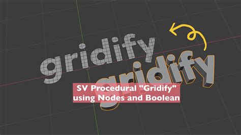 Livenoding 1443 Sv Gridify Techniques With Crop Nodes And Booleans