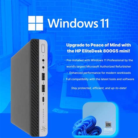 Hp Refurbished Excellent Elitedesk 800g5 Mini Computer Octa Intel I7 2