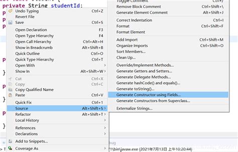 Eclipse生成构造方法快捷键eclipse构造方法快捷键 Csdn博客