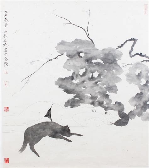 石晓 赏春图之一 知何堂艺术中心