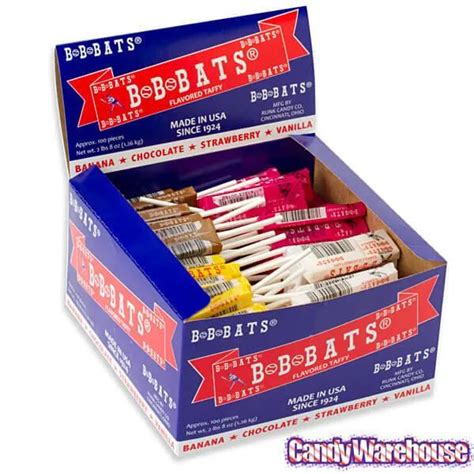 B B Bats Taffy Pops 100 Piece Box Candy Warehouse