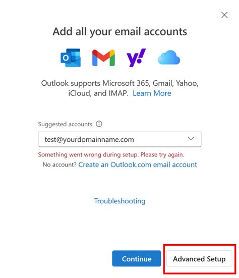 New Outlook Setting Up Imap Support Centre Uk