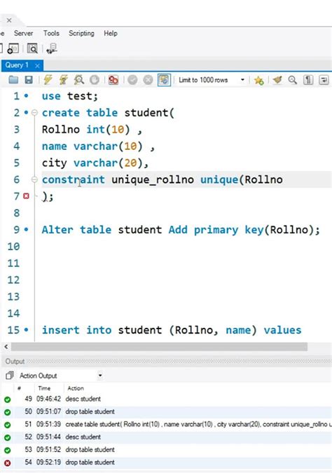 Unique Constraint In Sql Part 2 Youtube