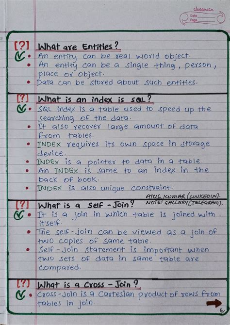 SQL Interview Questions And Answers Handwritten Connect 4 Techs