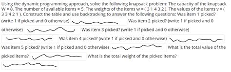 Solved Using The Dynamic Programming Approach Solve The Chegg