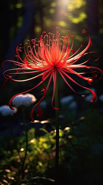 Premium Ai Image Red Spider Lily Ai Generative