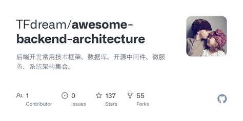 Github Tfdreamawesome Backend Architecture 后端开发常用技术框架、数据库、开源中间件、微服务