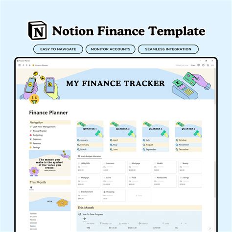basic notion template finance tracker budget tracker income and expense tracker personal finance