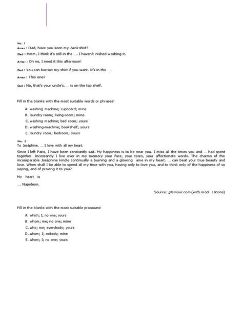 English Exercises 1 Pdf