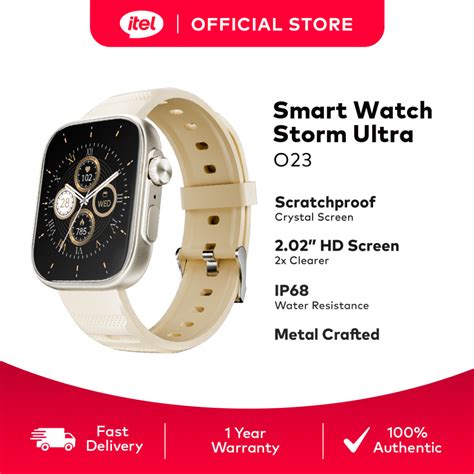 Itel O Smart Watch Storm Ultra Hd Scratch Proof Metal Crafted Ip Water