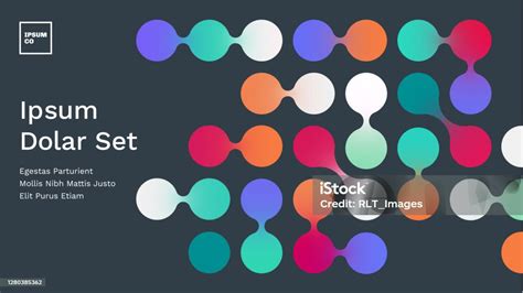 추상 기하학적 그래픽프리젠테이션 제목 슬라이드 디자인 템플릿 연결에 대한 스톡 벡터 아트 및 기타 이미지 연결 로고 점박이 Istock