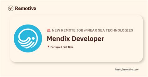 [hiring] mendix developer near sea technologies