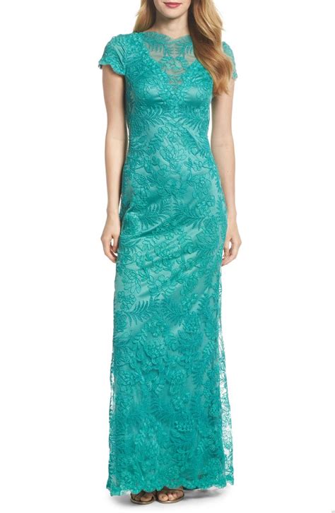 Tadashi Shoji Embroidered Gown Regular And Petite Nordstrom