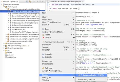 how to run the examples cad documentation