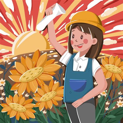 女工插画素材 女工插画模板 女工插画图片免费下载 设图网