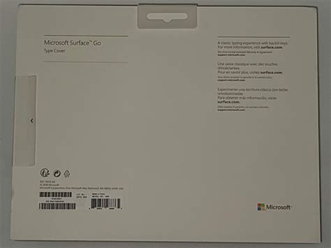 New Microsoft Surface Go Cover Black Keyboard Model 1840 Kcm 00001 Sealed Ebay