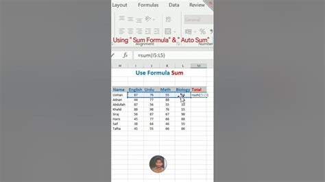Sum Formula And Auto Sum In Ms Excel Viralvideo Excel Tricks Tips Sumformula Skills Formula