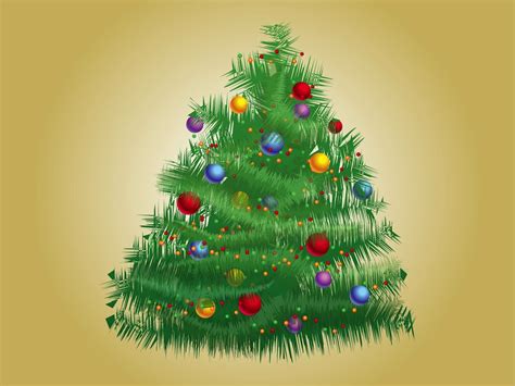 Xmas Tree Vector Vector Art And Graphics