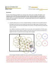Phy 112 Problem Set 6 Lesson 12 Wave Optics Docx Lesson 12 Problem Set 6 Wave Optics Name