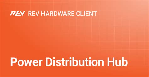 Power Distribution Hub REV Hardware Client
