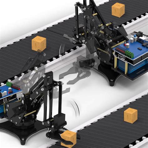 Arduino Uno 小六軸機械手臂 記憶模式搖桿控制手機控制 良棋科技 Z 機研