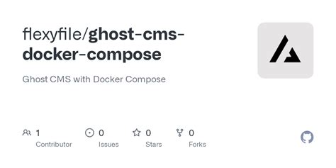 github flexyfile ghost cms docker compose ghost cms with docker compose