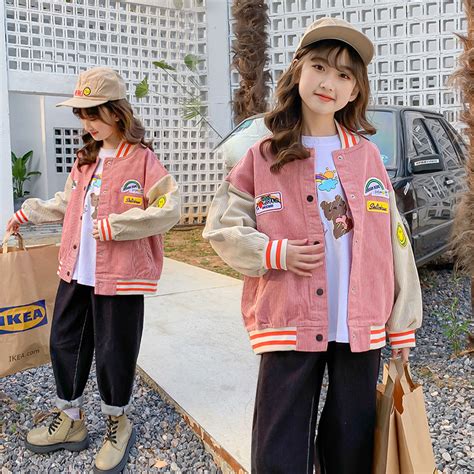 女童外套洋气时髦2023秋装新款韩版女大童春秋款棒球服儿童网红潮虎窝淘
