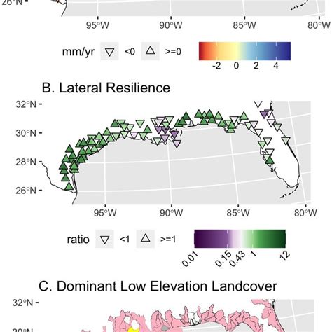 Map Shows The Distribution Of Accretion Rate Data Used In The Analyses