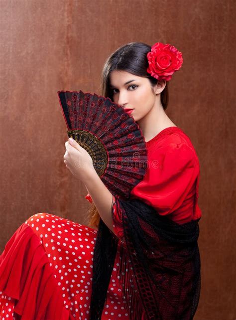 Flamenco Woman Dancer Red Fan Free Stock Photos StockFreeImages