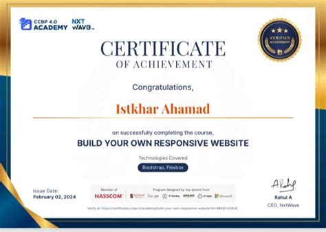 Istkhar Ahamad On Linkedin Nxtwaveccbp Nxtwaverahulattuluri Programmingjourney Codingskills