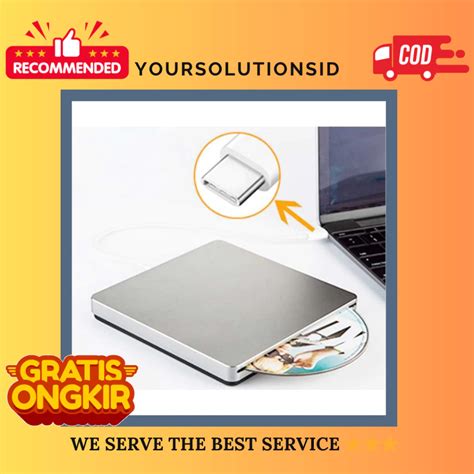 Jual External CD DVD RW Optical Drive USB Type C For Laptop Shopee Indonesia