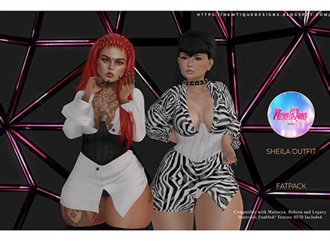 Second Life Marketplace Newtique Sheila Outfit Fatpack Add To Unpack