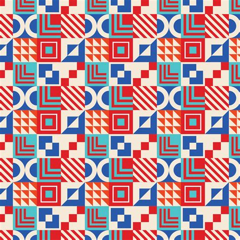 Colorful Neo Geometric Pattern Grid With Color Geometrical Shapes Modern Abstract Background