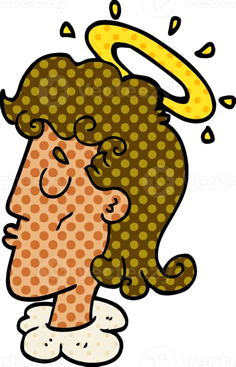 Cartoon Doodle Angel Face 39909614 Png