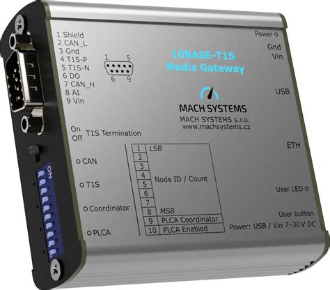 10base T1s Media Gateway Mach Systems S R O