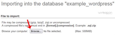 How To Import A Database Via Phpmyadmin In Cpanel Knowledge Base Wirespan Hosting