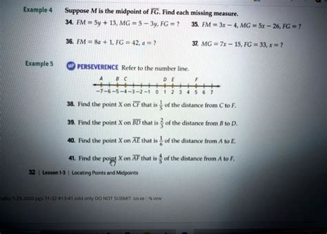 Suppose M Is The Midpoint Of Fg Find Each Missing Measure Fm âˆš13