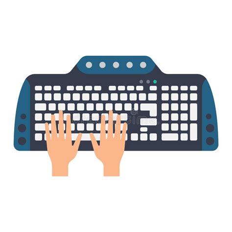 Keyboard Hands Vector Stock Vector Illustration Of Data 79505424