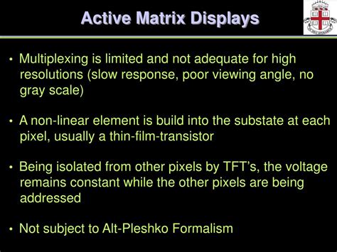 PPT Active Matrix Displays PowerPoint Presentation Free Download ID 4176203