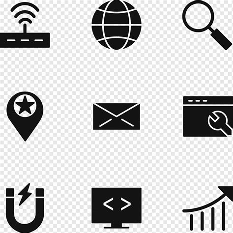 Set Of Seo Search Engine Optimization Icons Png Pngwing
