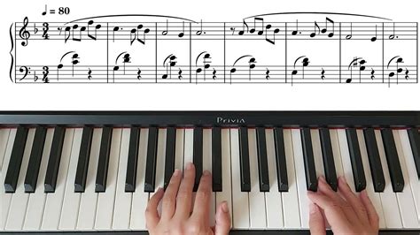 В МЕЧТАХ Красивая и Простая Мелодия на Пианино Youtube