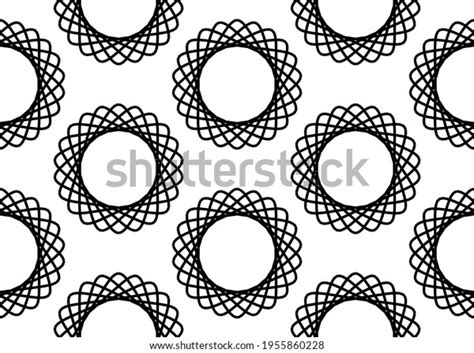 Black Circles Seamless Texture Fabric Design Stock Vector Royalty Free 1955860228 Shutterstock