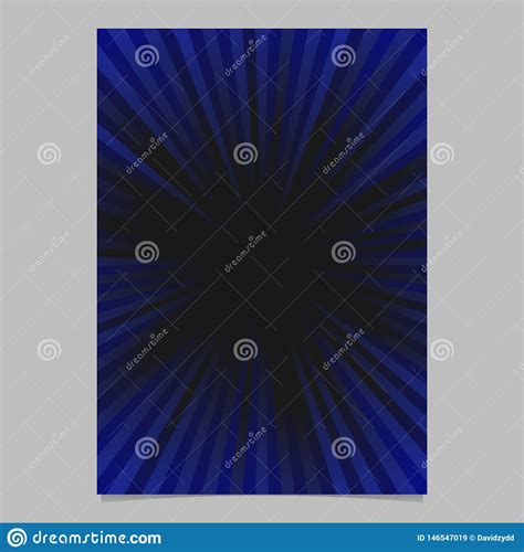 Gradient Abstract Ray Burst Page Template Vector Brochure Background Stock Vector